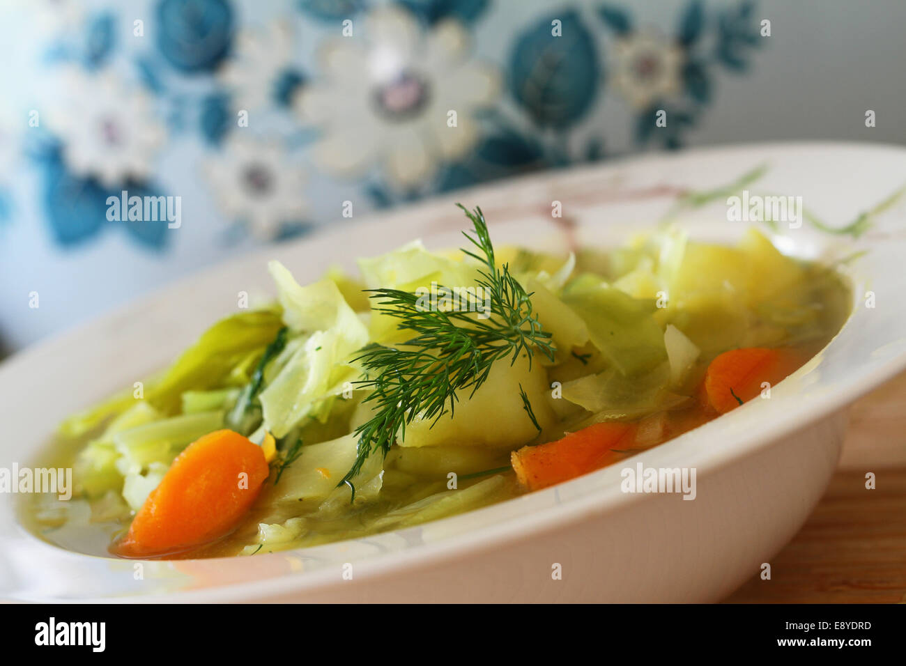 Cabbage soup, closeup Stock Photo - Alamy