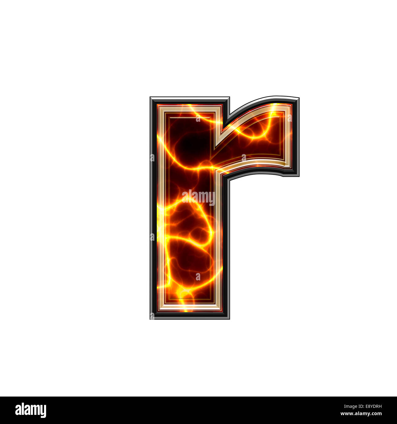 3d electric letter - R Stock Photo - Alamy
