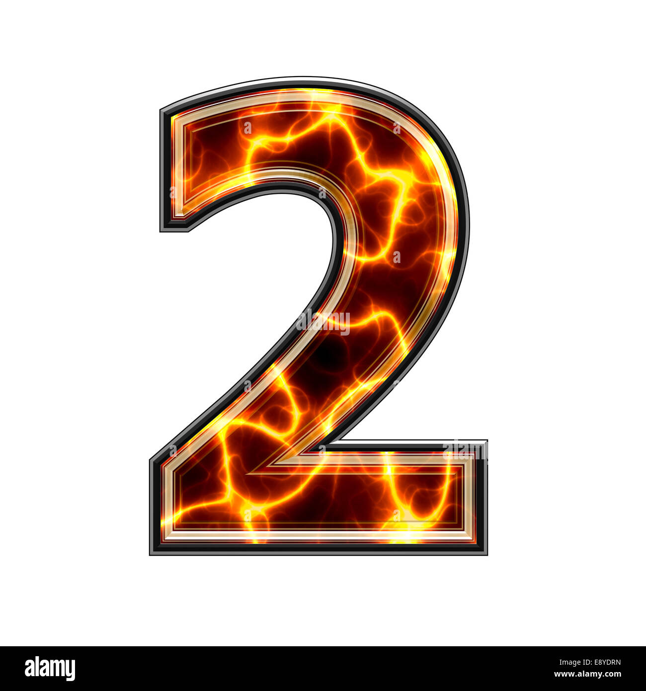 Black number 2 Cut Out Stock Images & Pictures - Alamy