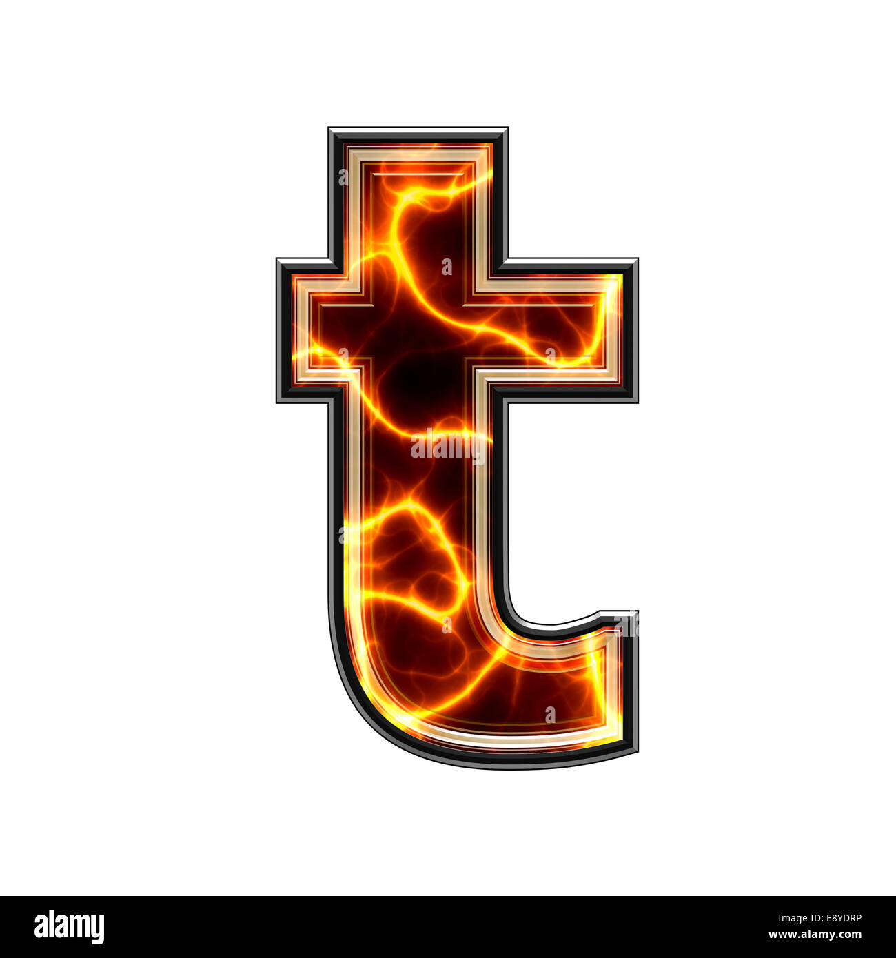 3d electric letter - T Stock Photo - Alamy