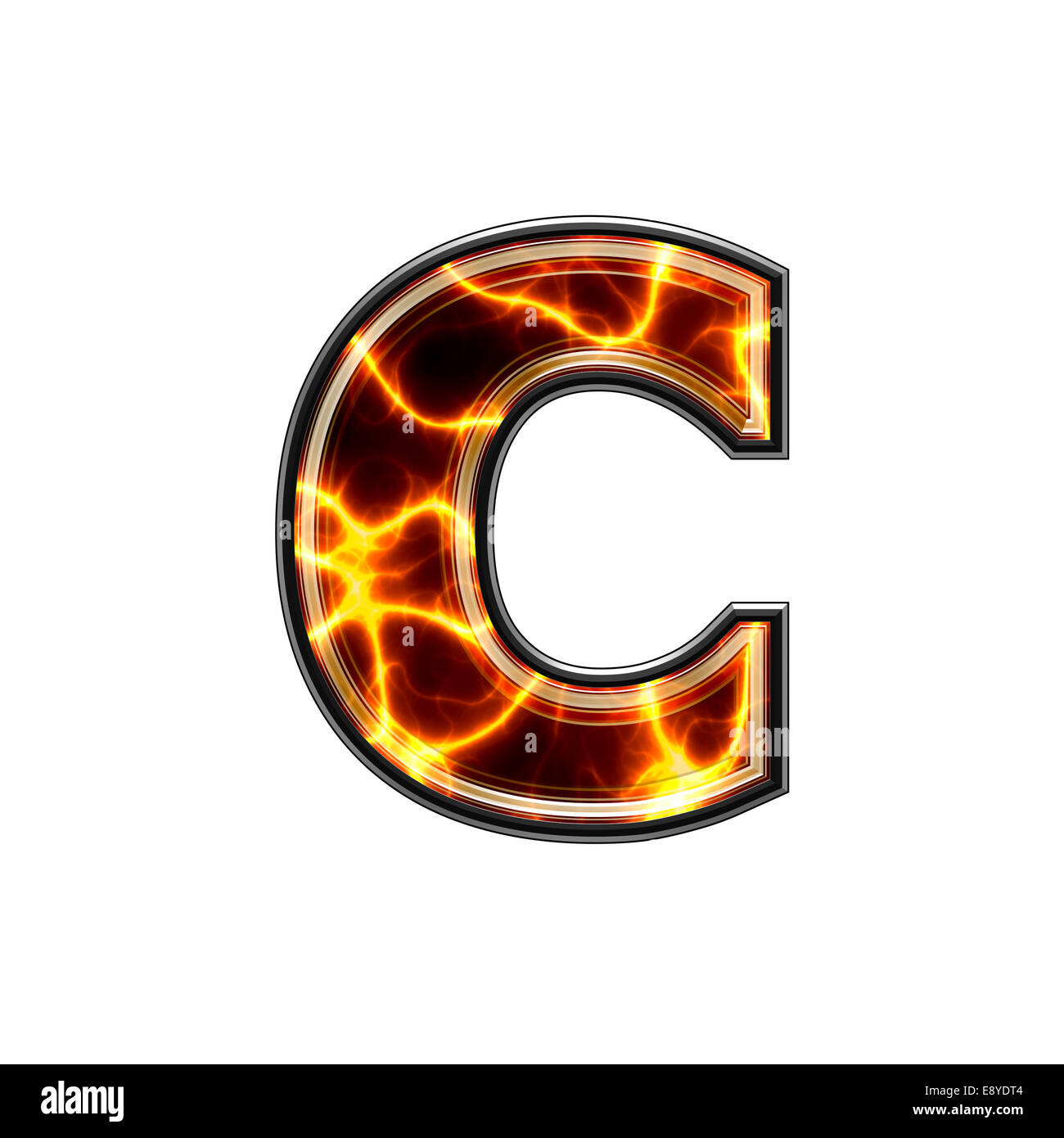 3d electric letter - C Stock Photo - Alamy