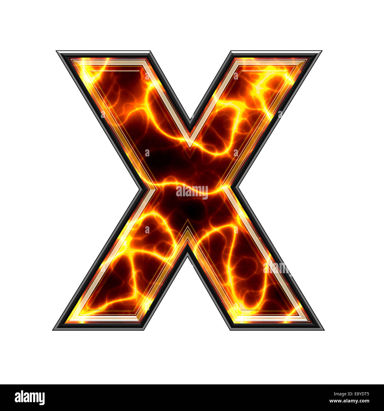 3d electric letter -X Stock Photo - Alamy