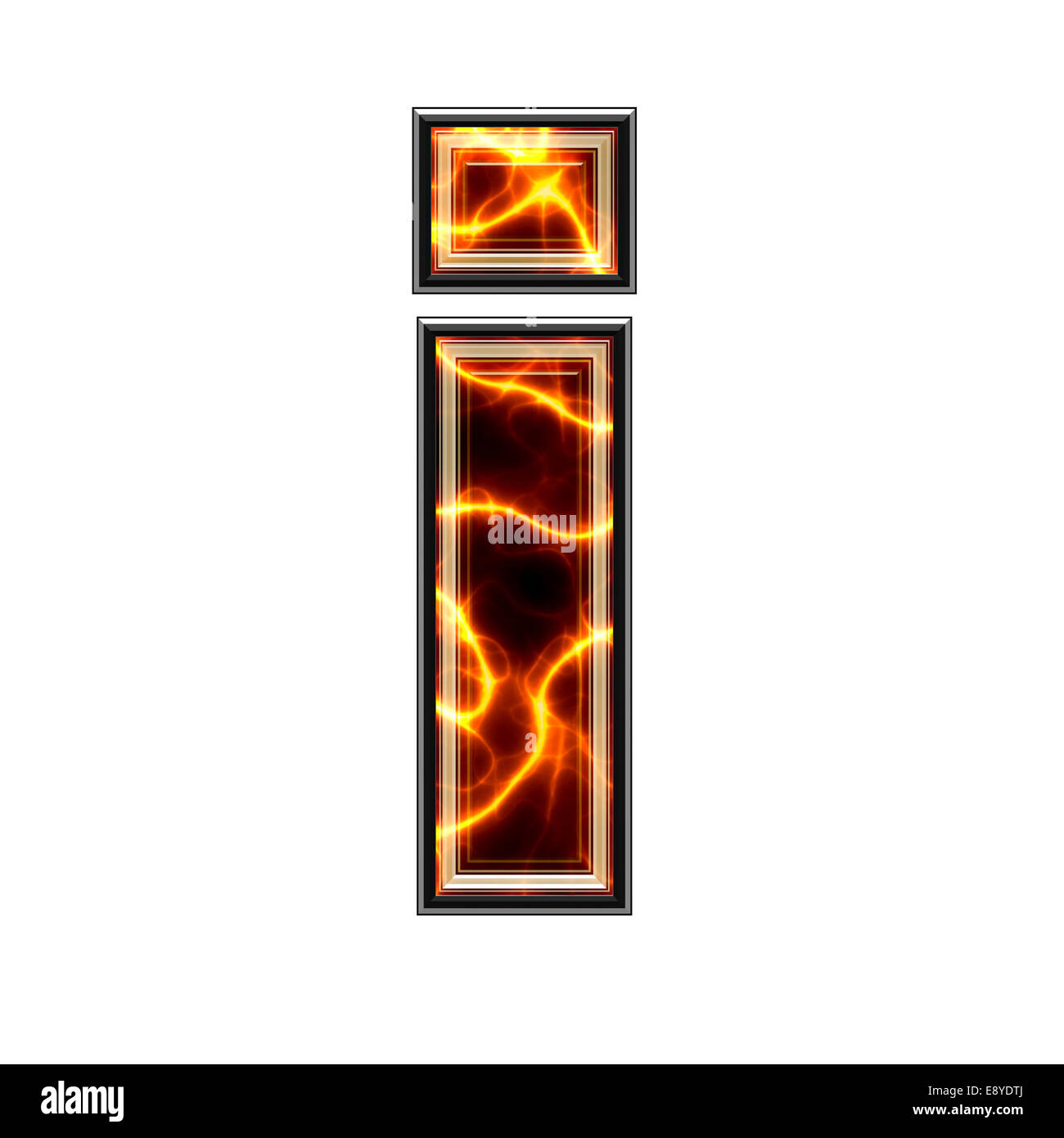 3d electric letter - I Stock Photo - Alamy