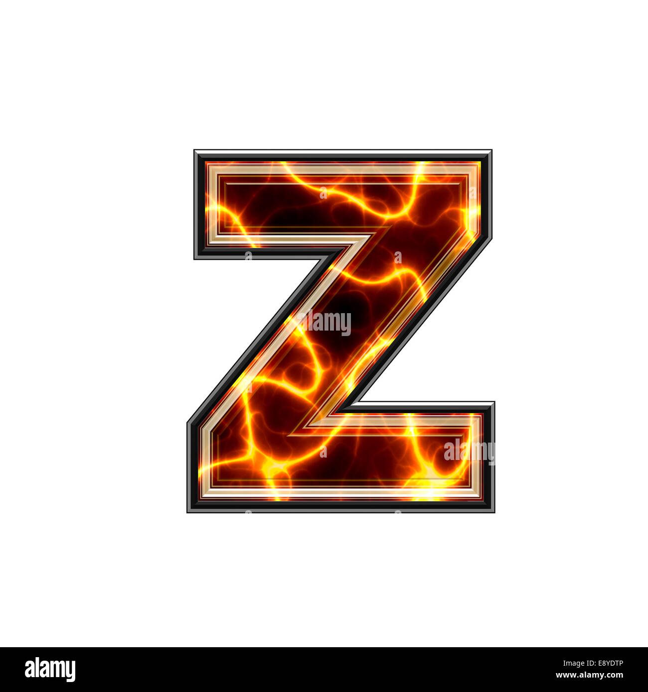 3d electric letter - Z Stock Photo - Alamy
