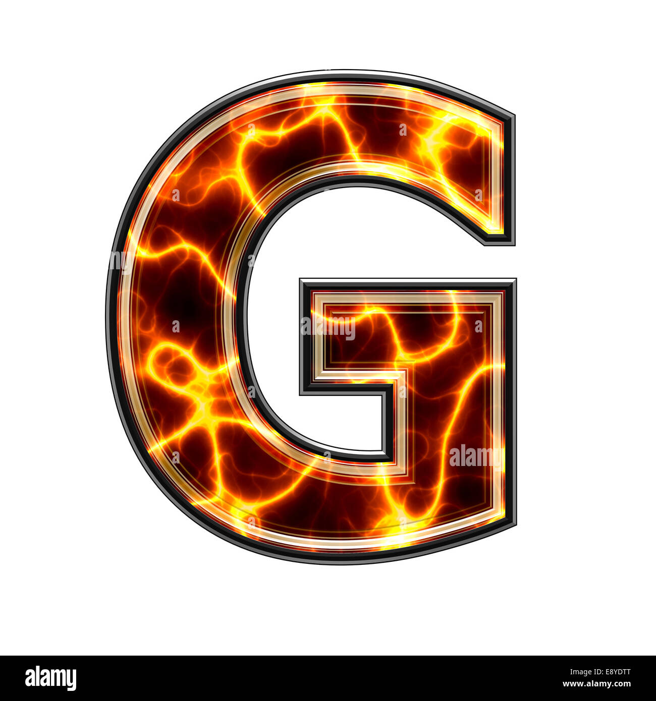 3d electric letter -G Stock Photo - Alamy