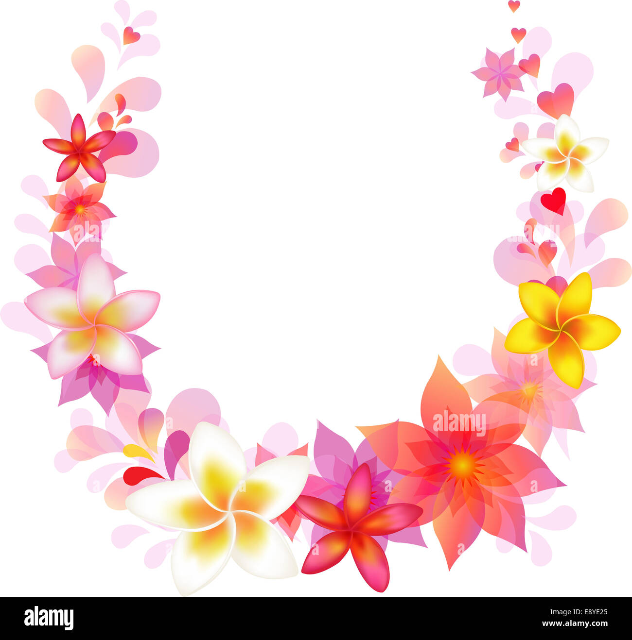 Floral Wreath Stock Photo - Alamy