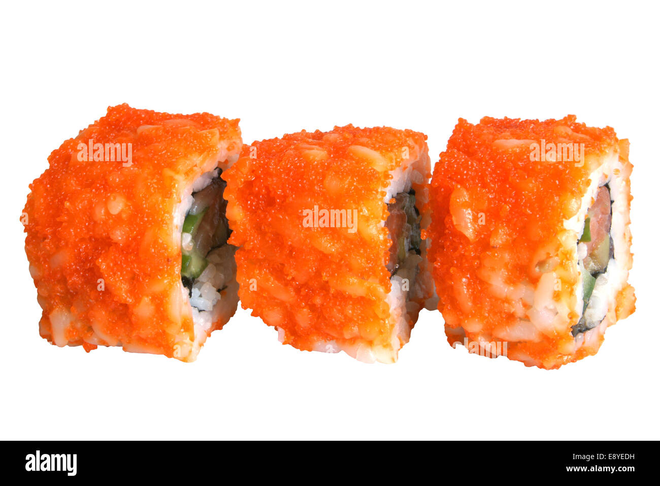Colorful sushi roll fresh Cut Out Stock Images & Pictures - Alamy