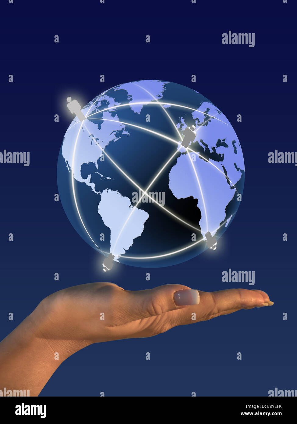 Global communication concept Stock Photo - Alamy