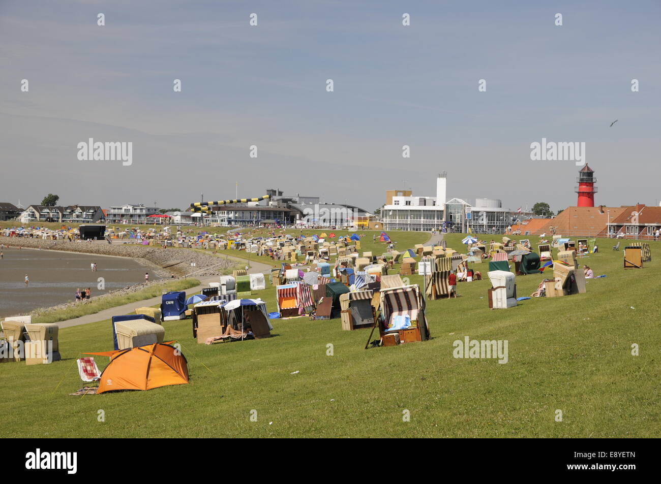 Beach at B├╝sum Stock Photo - Alamy