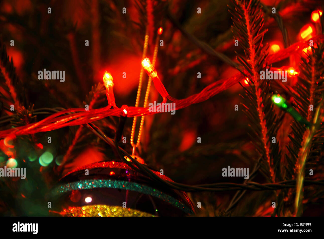 New year lights background Stock Photo - Alamy