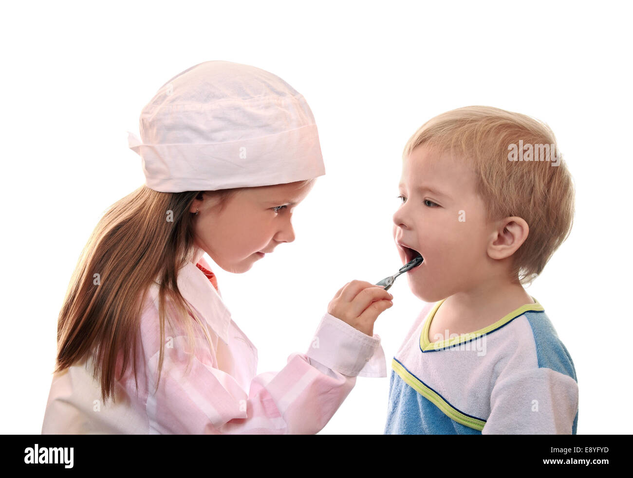 Doctor children game kindergarten hi-res stock photography and images ...