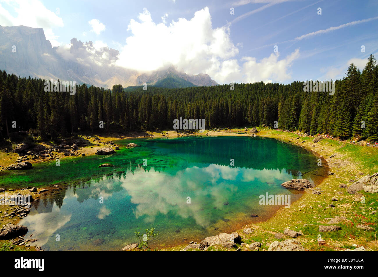 Alpine lake (Italy Stock Photo - Alamy