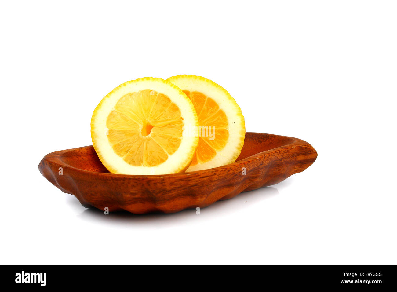 Fresh lemon cut slices Cut Out Stock Images & Pictures - Alamy