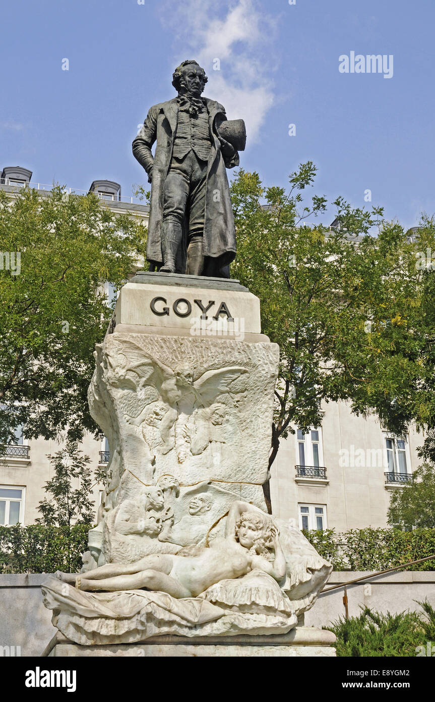 Sculpture statue de francisco de goya hi-res stock photography and ...