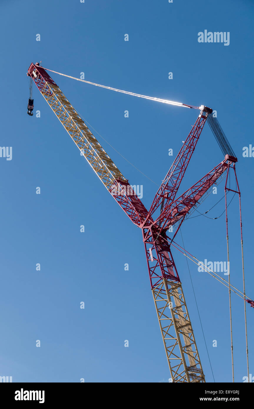 Liebherr LR 1750 crane being used on the new roof under construction at ...