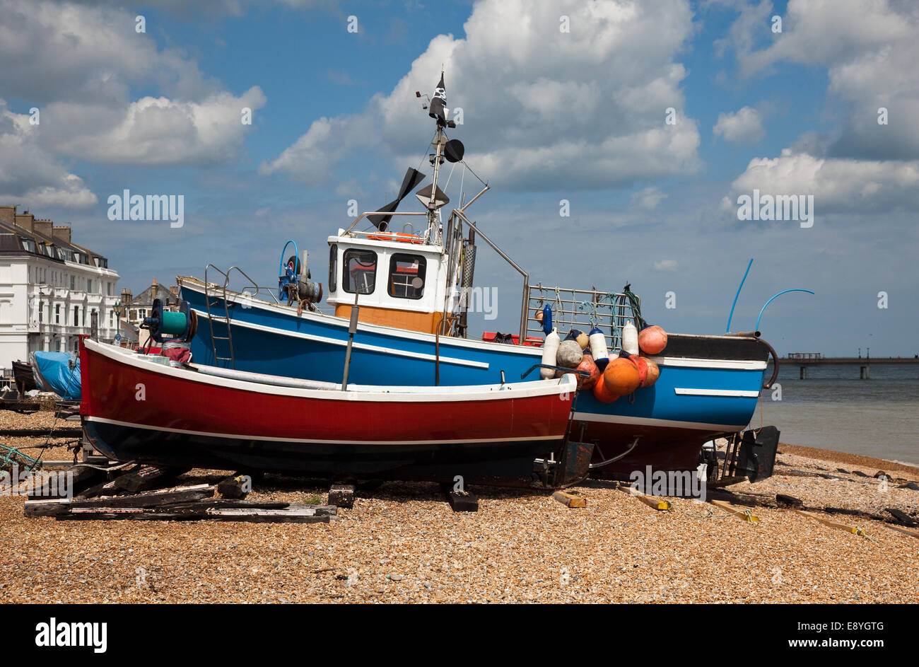 Old beached fishing boats hi-res stock photography and images - Alamy