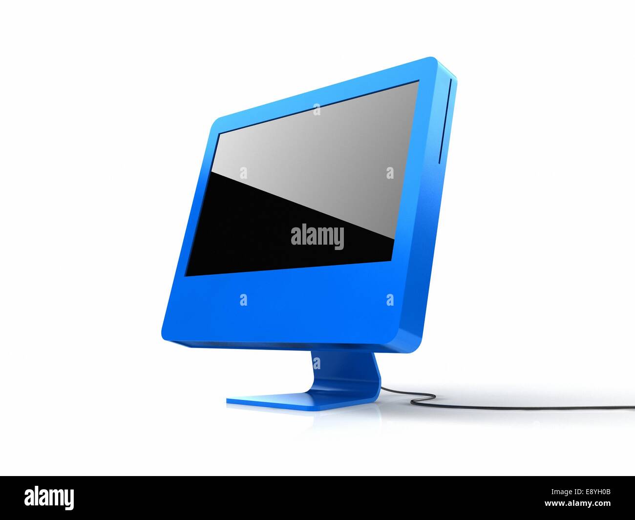 computer display on white background Stock Photo - Alamy