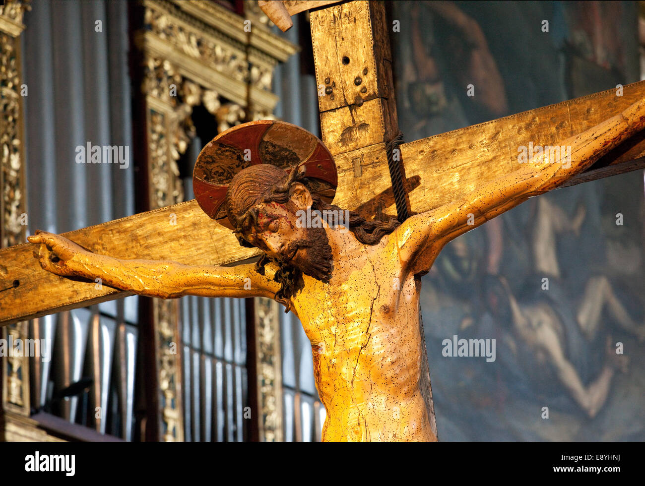Jesus on cross hi-res stock photography and images - Alamy