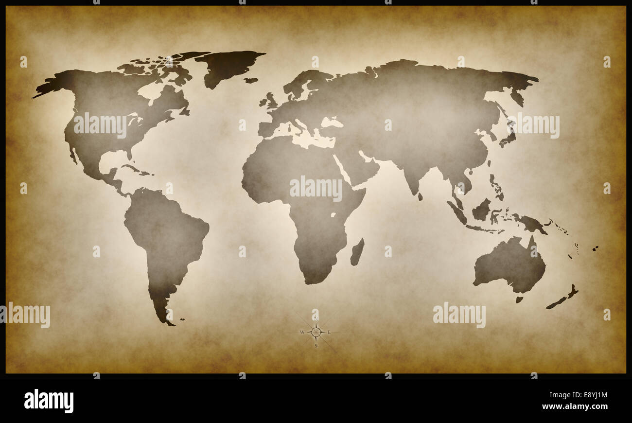 Simple map of europe hi-res stock photography and images - Alamy