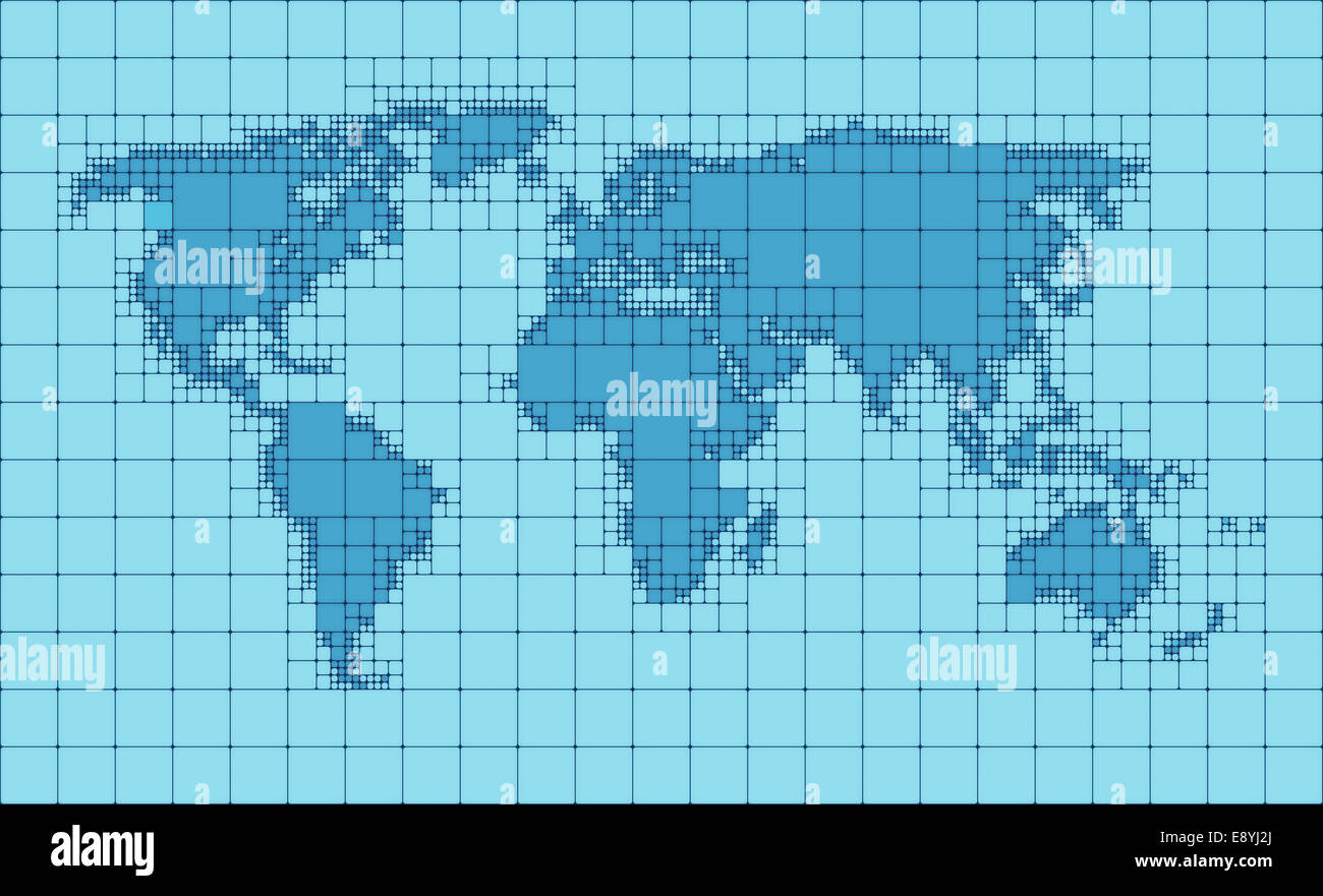 Simple map earth hi-res stock photography and images - Alamy