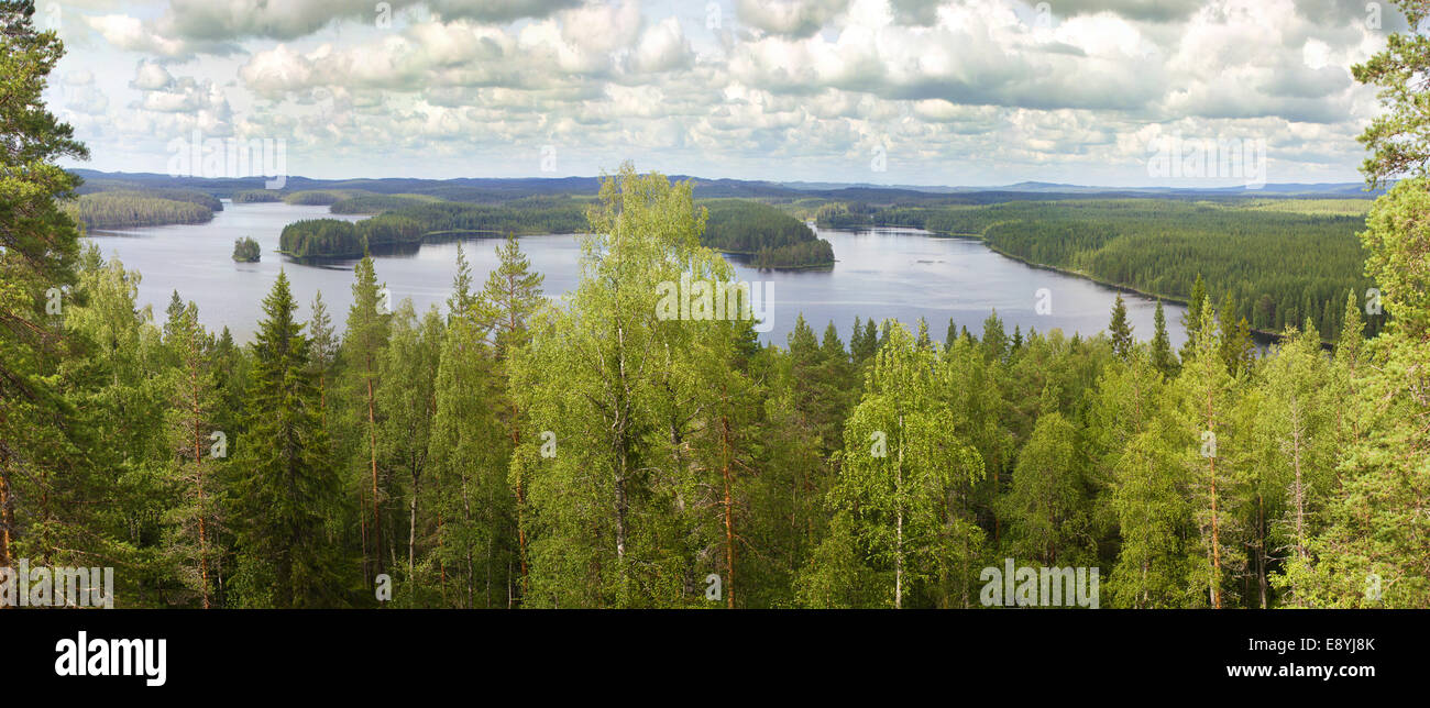 panoramic view of Ruunaa lake Stock Photo - Alamy