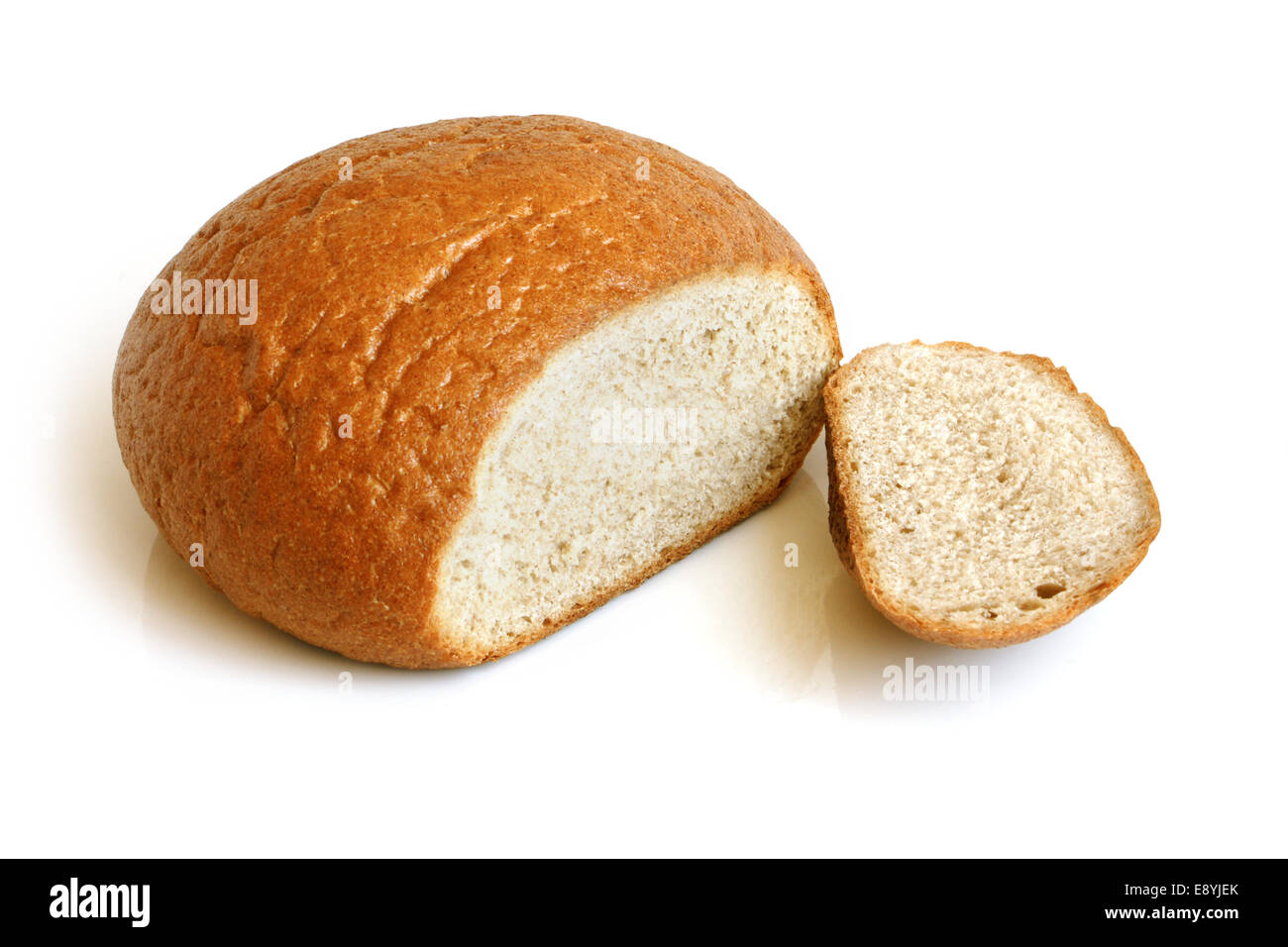 Round wholemeal bread loaf Cut Out Stock Images & Pictures - Alamy