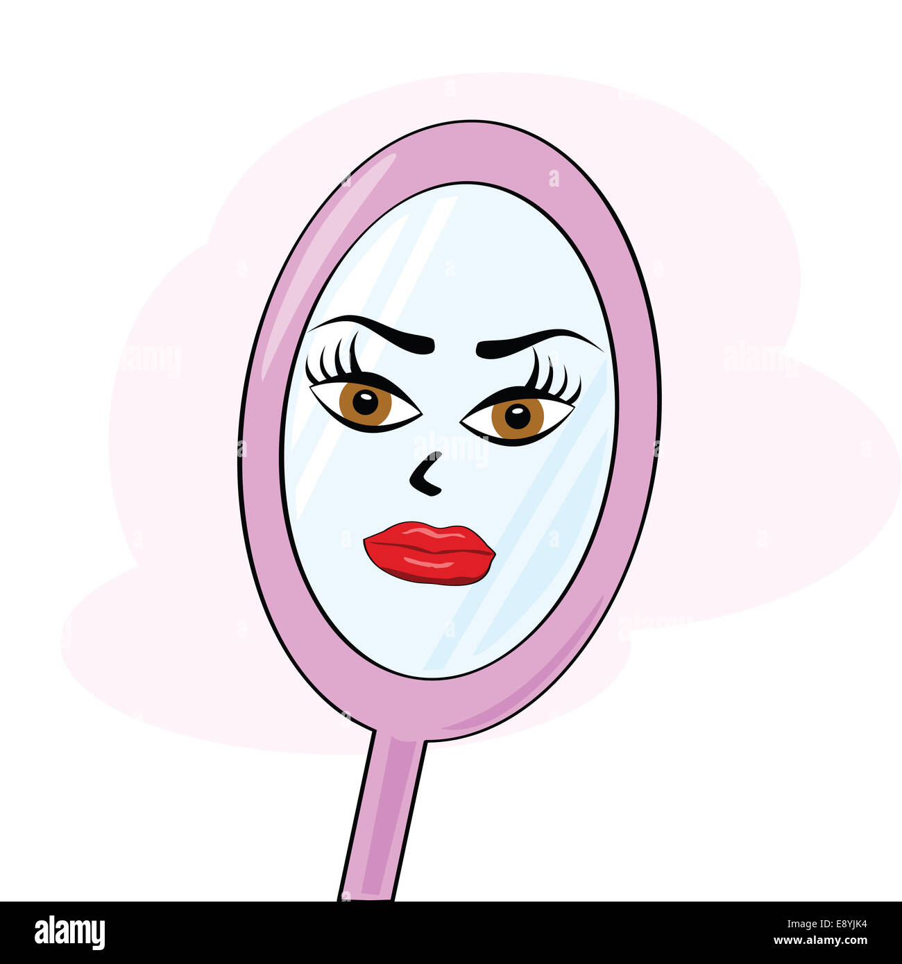 Mirror face Cut Out Stock Images & Pictures - Alamy