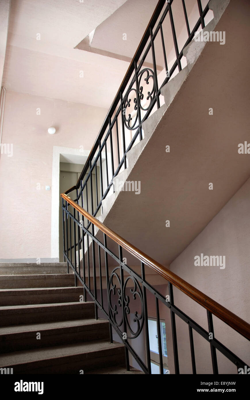 Metal stair landing hi-res stock photography and images - Alamy