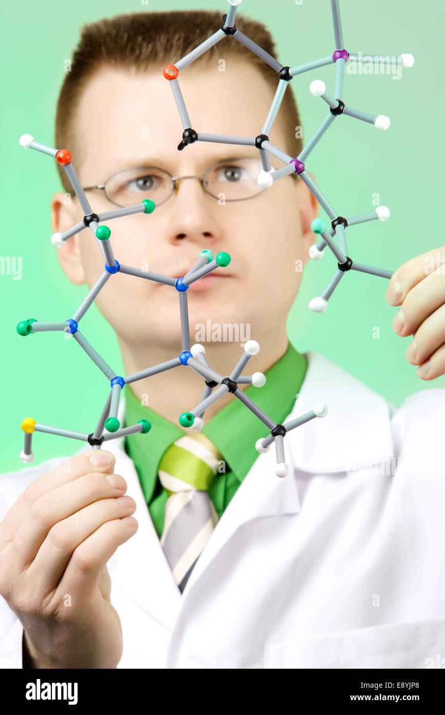 close up portrait of young chemist Stock Photo - Alamy