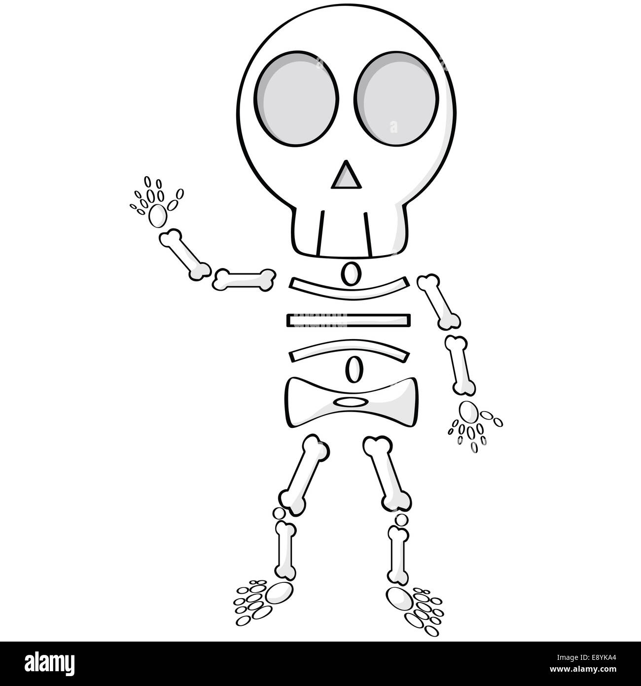Cartoon skeleton hi-res stock photography and images - Alamy