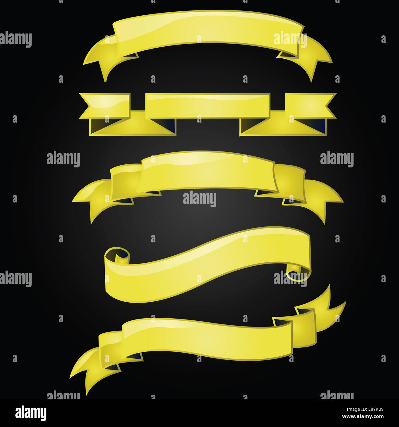 Curved banners hi-res stock photography and images - Alamy