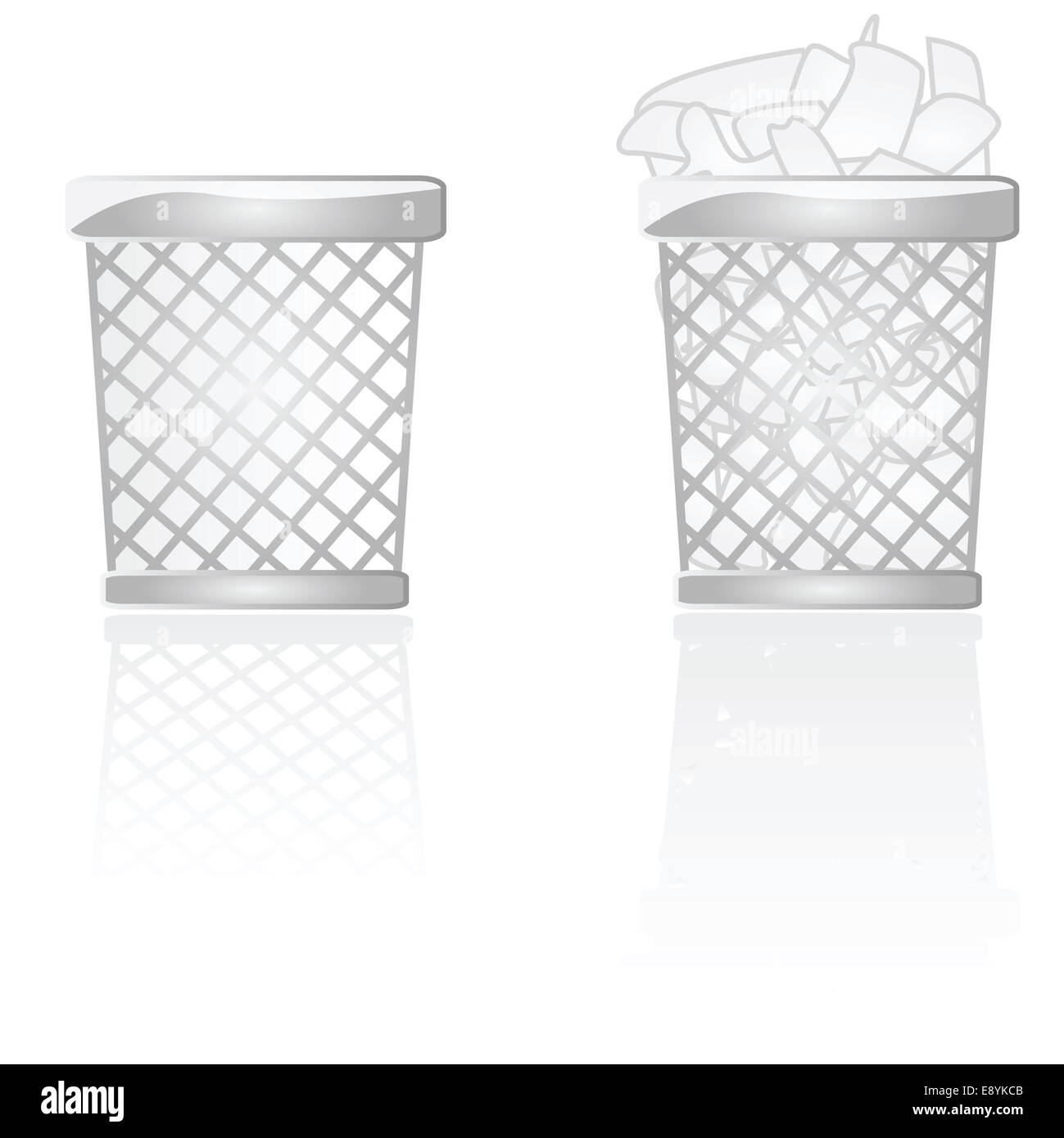 Garbage cans icon Cut Out Stock Images & Pictures - Alamy
