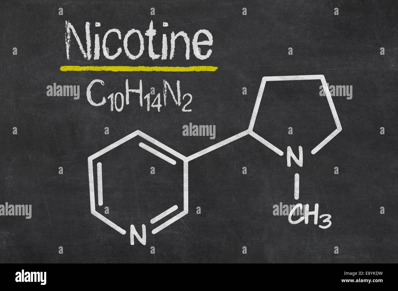 Chemistry chemical formula nicotine hi-res stock photography and images ...