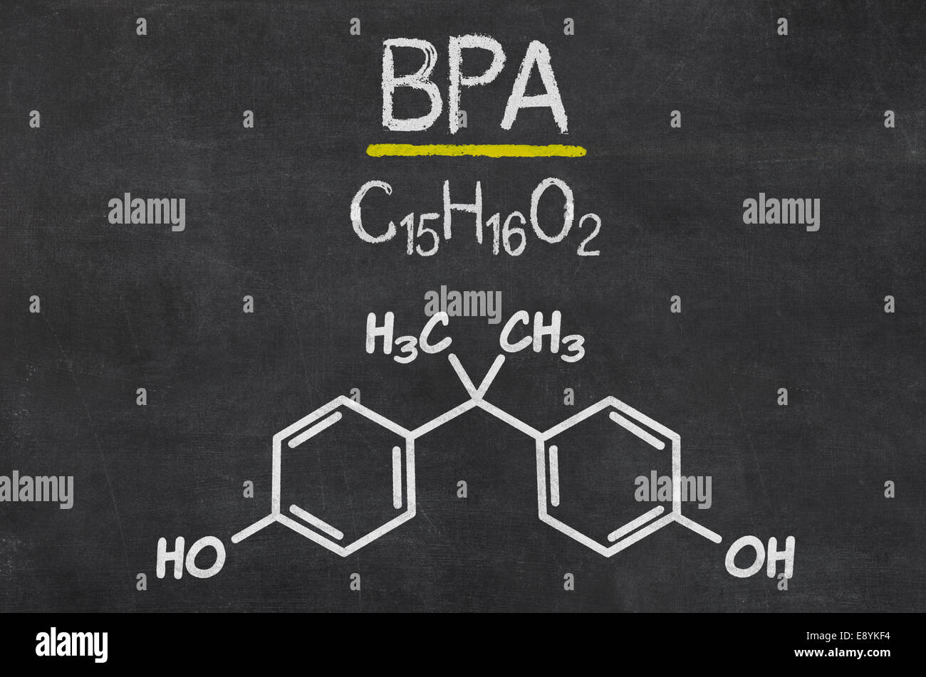 Chemistry chemical formula bpa hi-res stock photography and images - Alamy