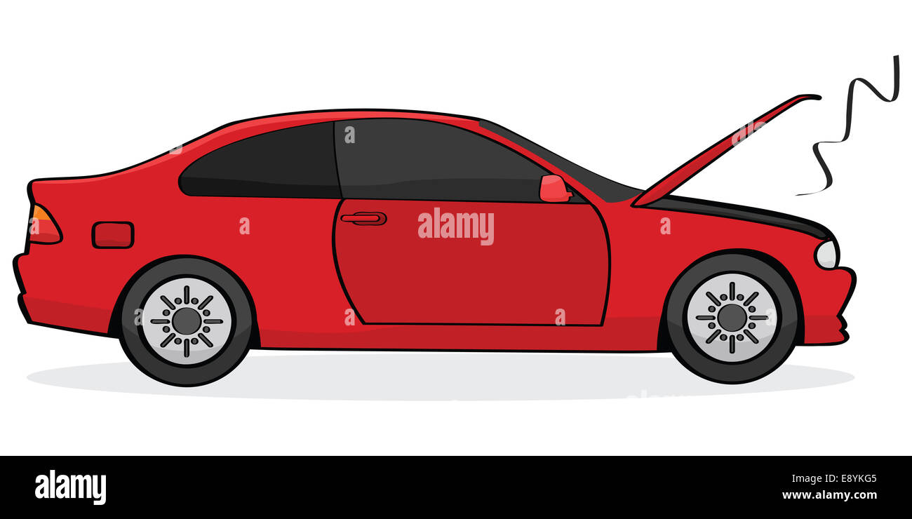 Cartoon car it broken hi-res stock photography and images - Alamy