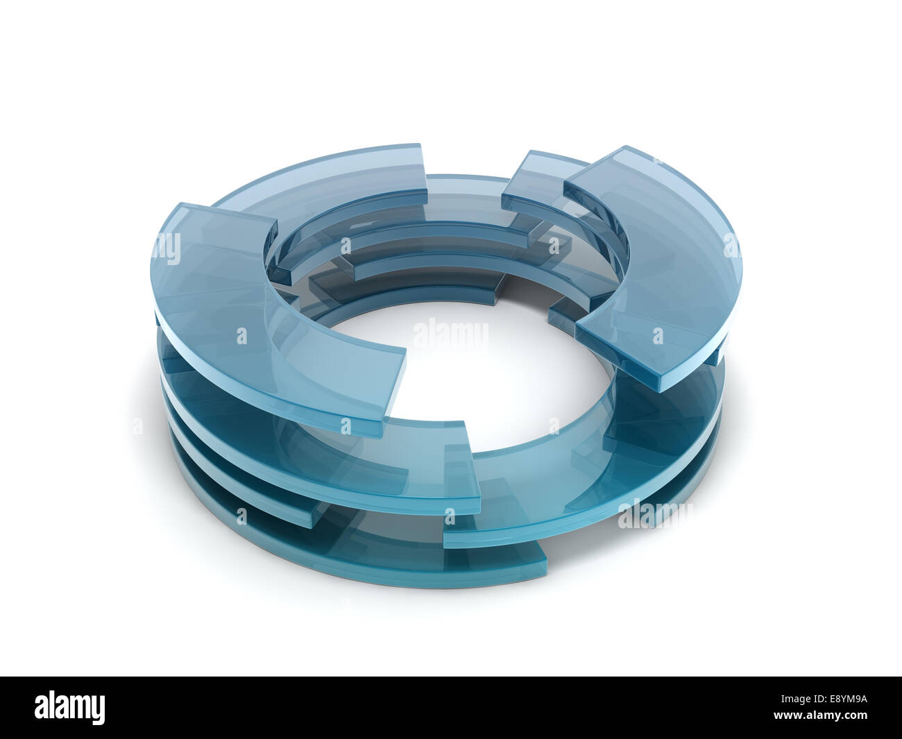 glass circles on white background Stock Photo - Alamy