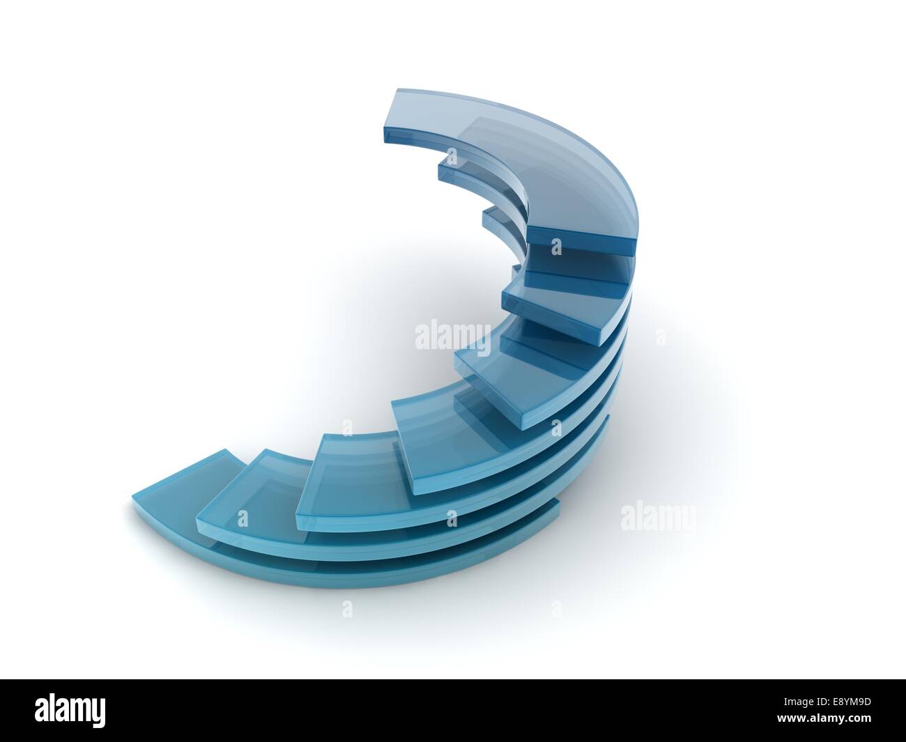 glass abstract ladder on white background Stock Photo - Alamy