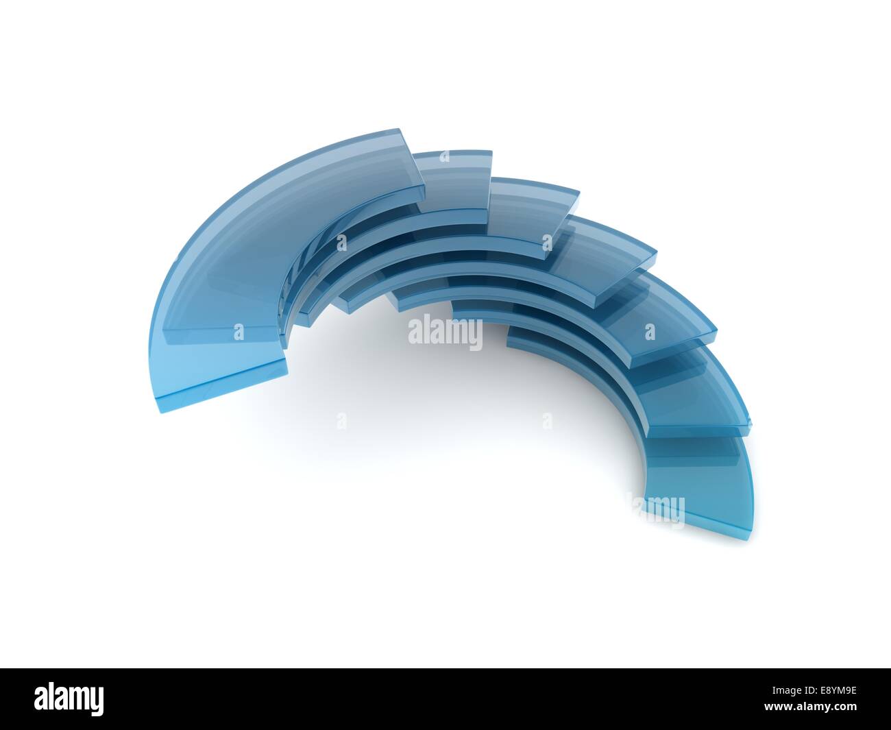glass abstract ladder on white background Stock Photo - Alamy