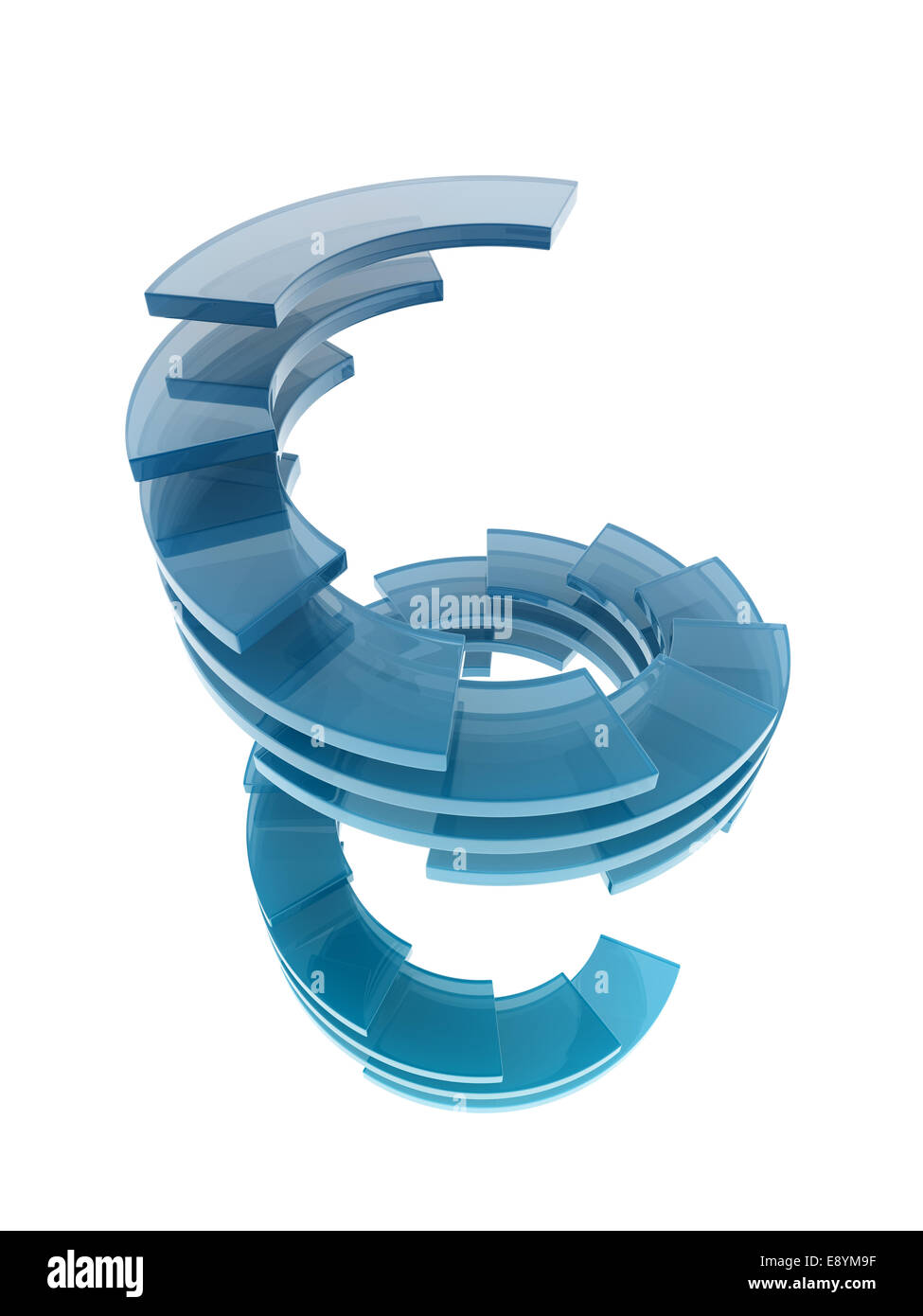 glass abstract ladder on white background Stock Photo - Alamy