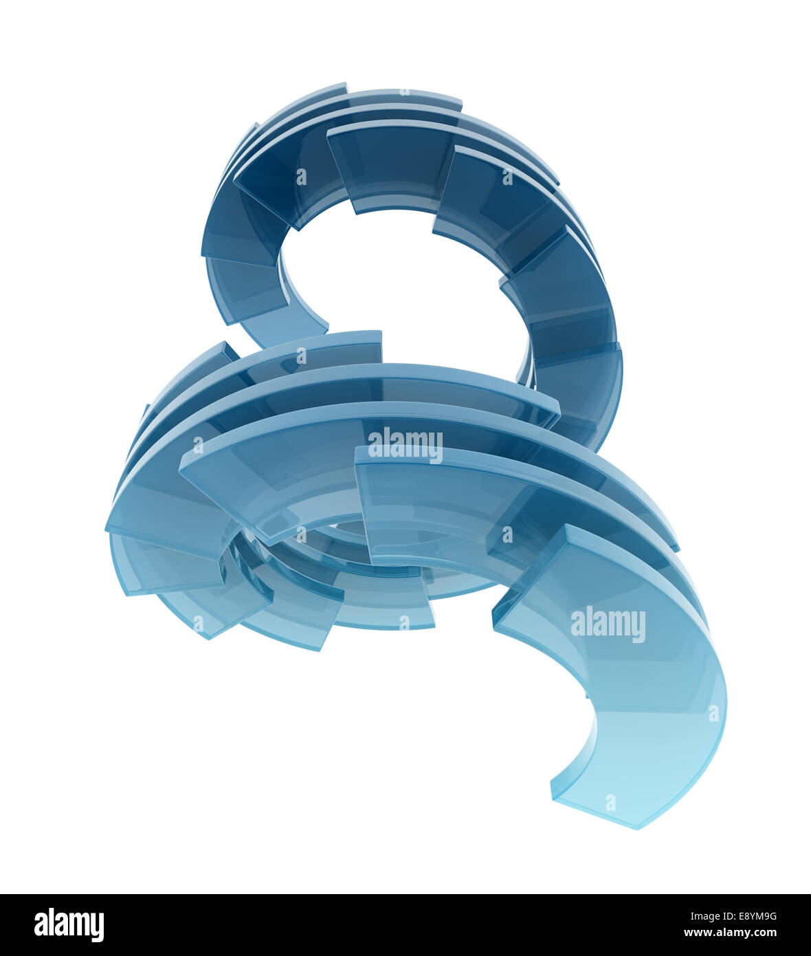 glass abstract ladder on white background Stock Photo - Alamy