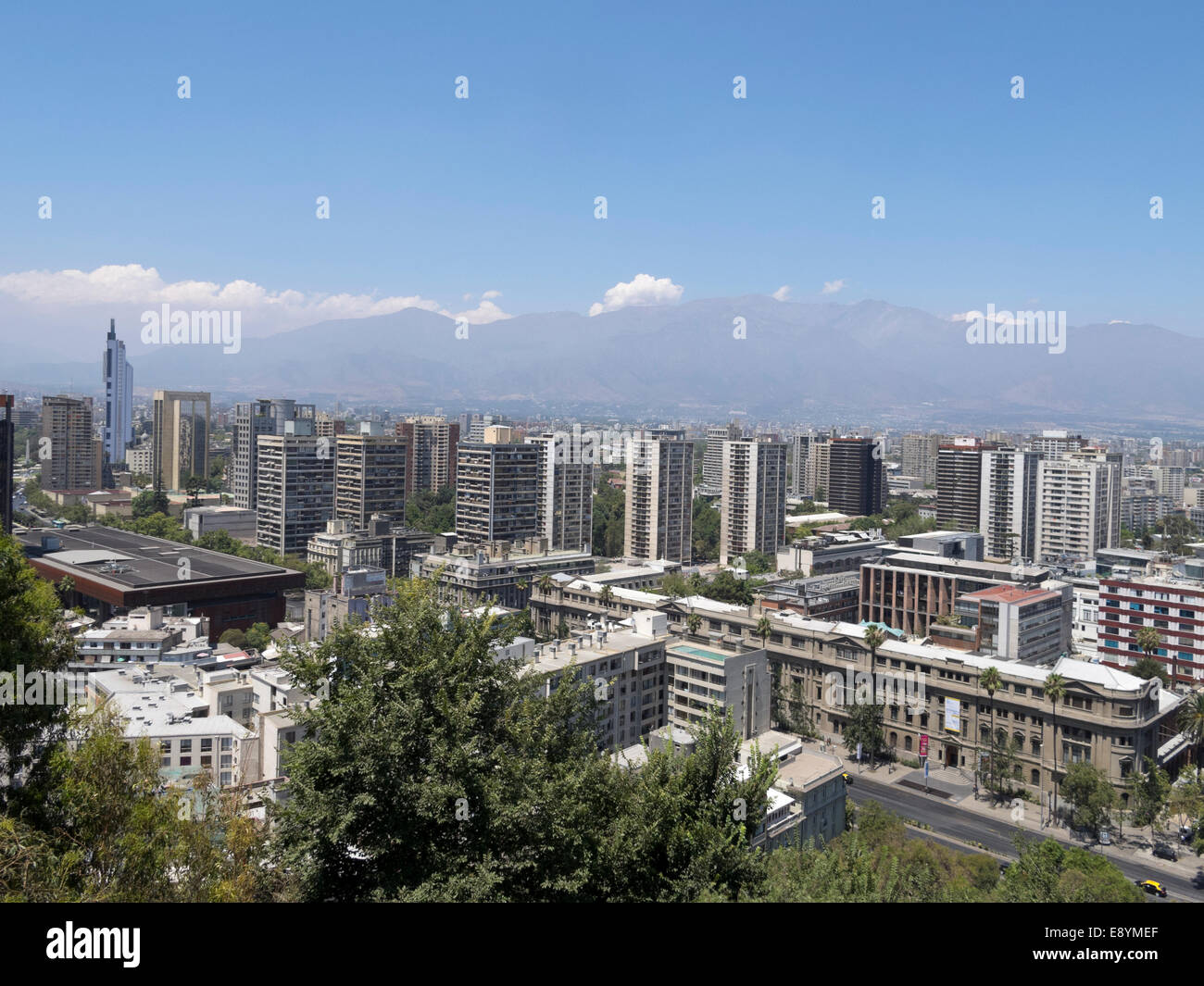 Overview of Santiago de Chile, Chile Stock Photo - Alamy