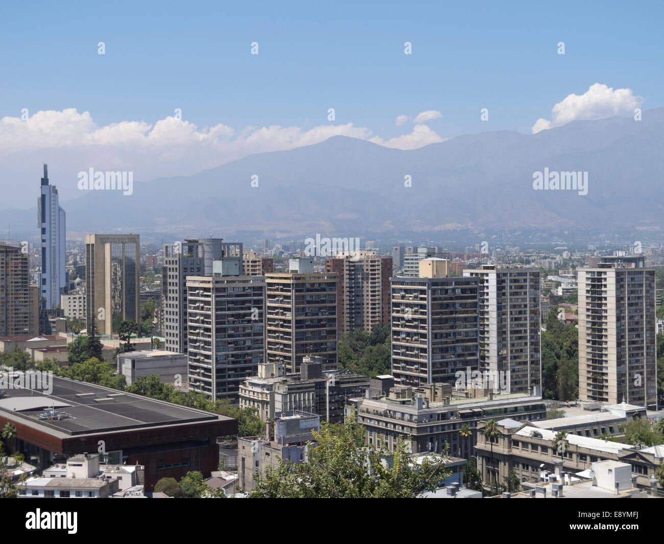 Overview of Santiago de Chile, Chile Stock Photo - Alamy