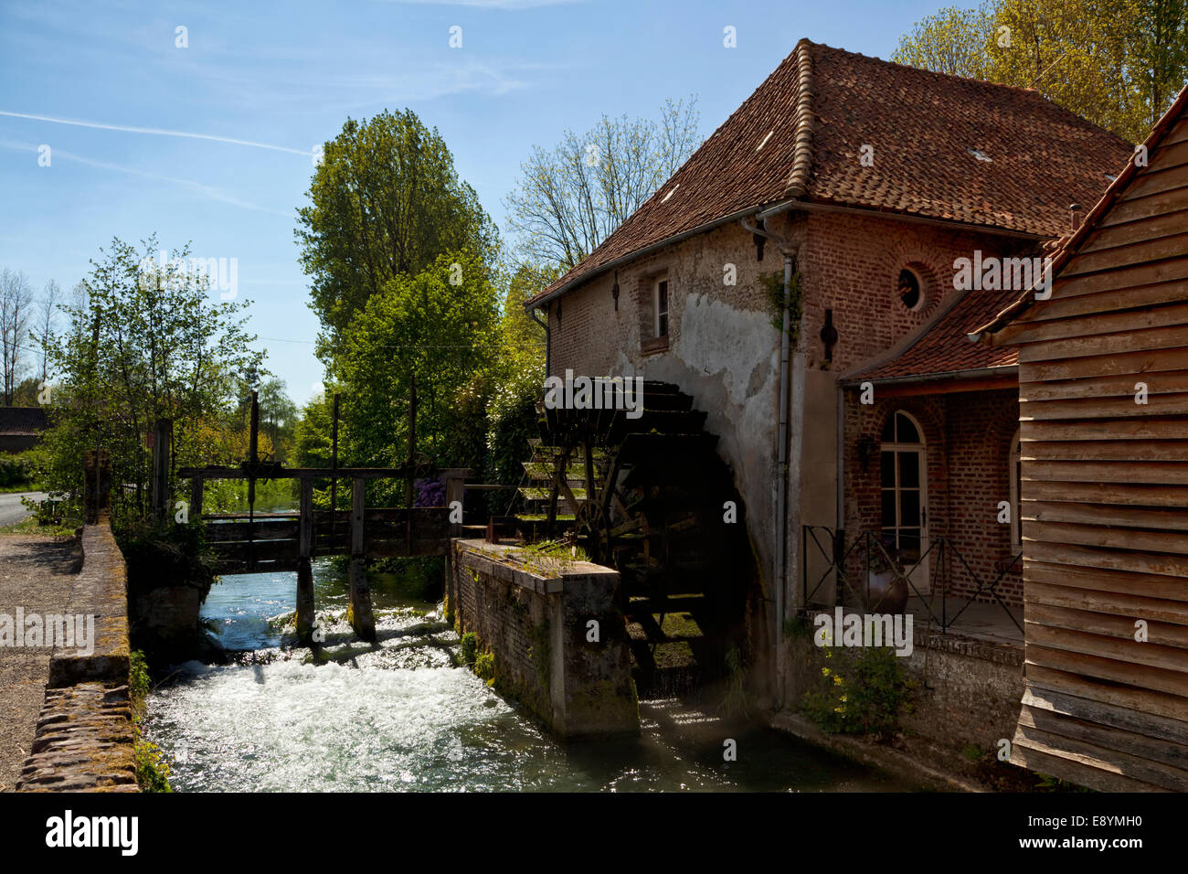 Watermill on the Aa river, France Stock Photo - Alamy