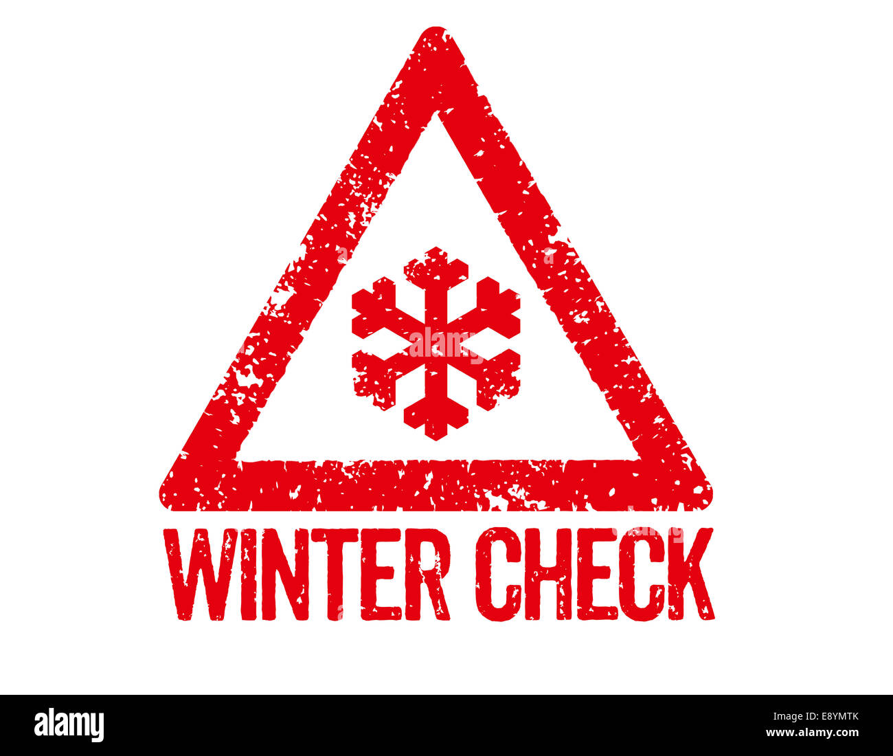 Red Stamp - Winter Check Stock Photo - Alamy