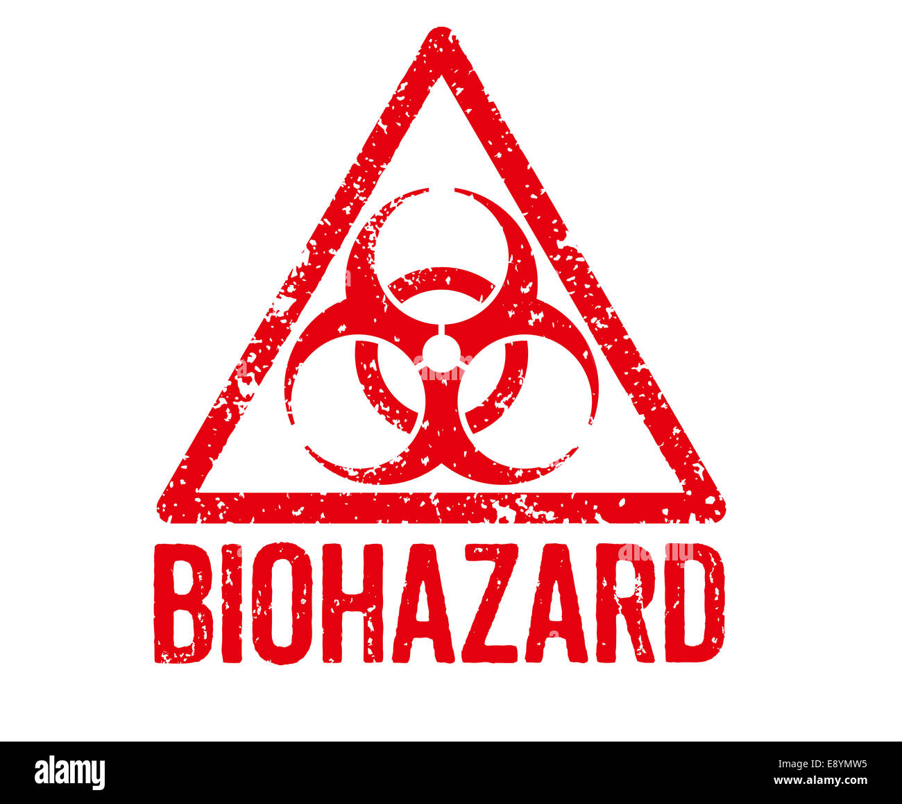 Red Stamp - Biohazard Stock Photo - Alamy