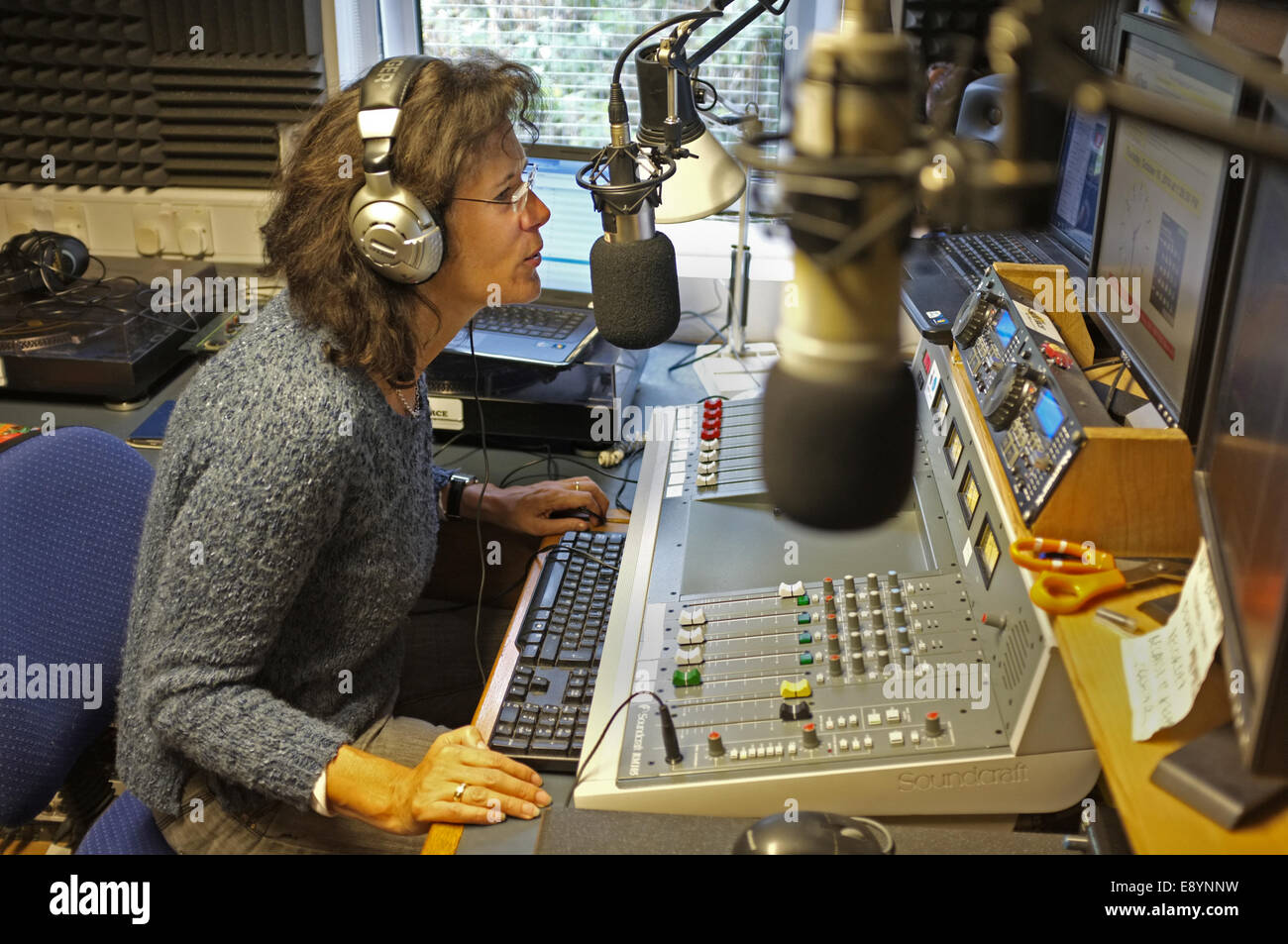 A local radio DJ, Val Baker on The Source 96.1 FM a volunteer run ...