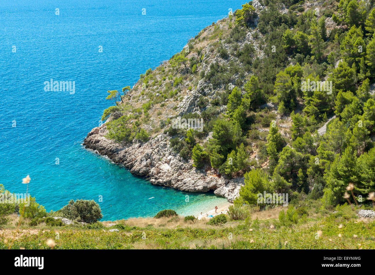 Lucisca bay near Sveta Nedilja village, Hvar island, Croatia Stock ...