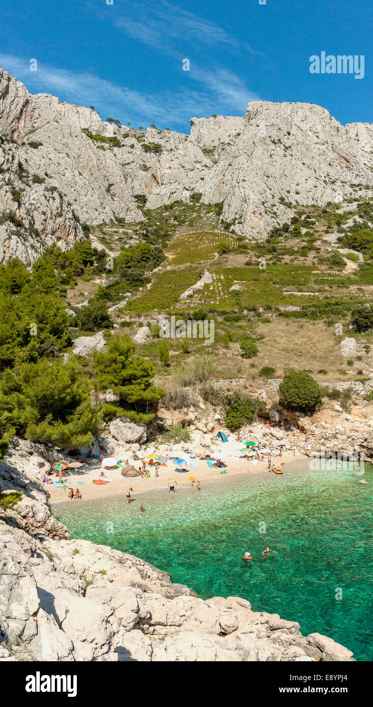 Lucisca bay near Sveta Nedilja village, Hvar island, Croatia Stock ...