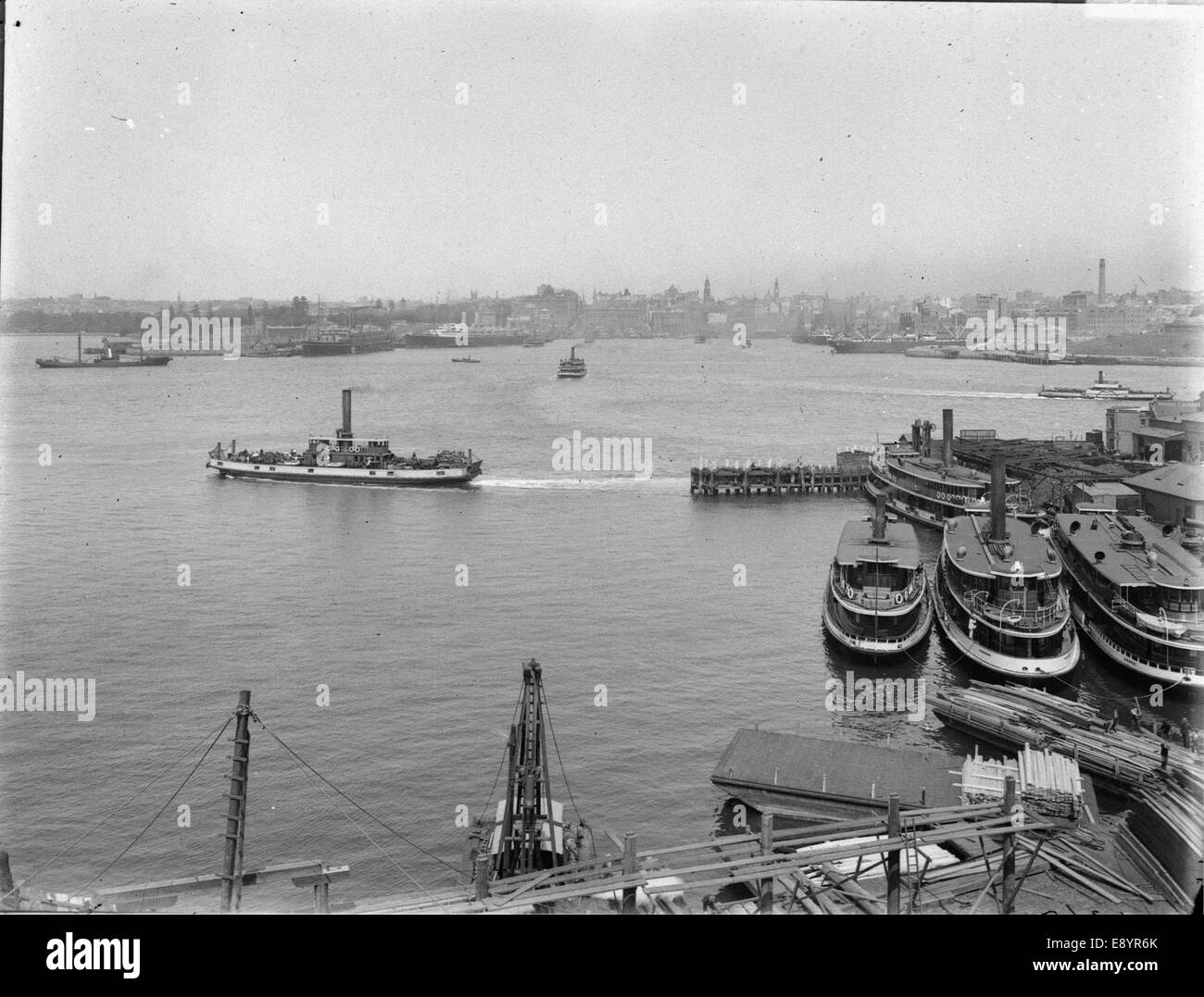 New quay harbor in Black and White Stock Photos & Images - Alamy