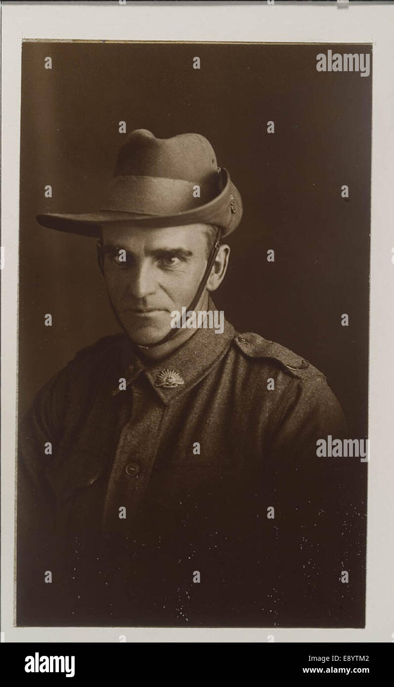 A portrait of Leslie William Bushby, highlighting his appearance in a ...